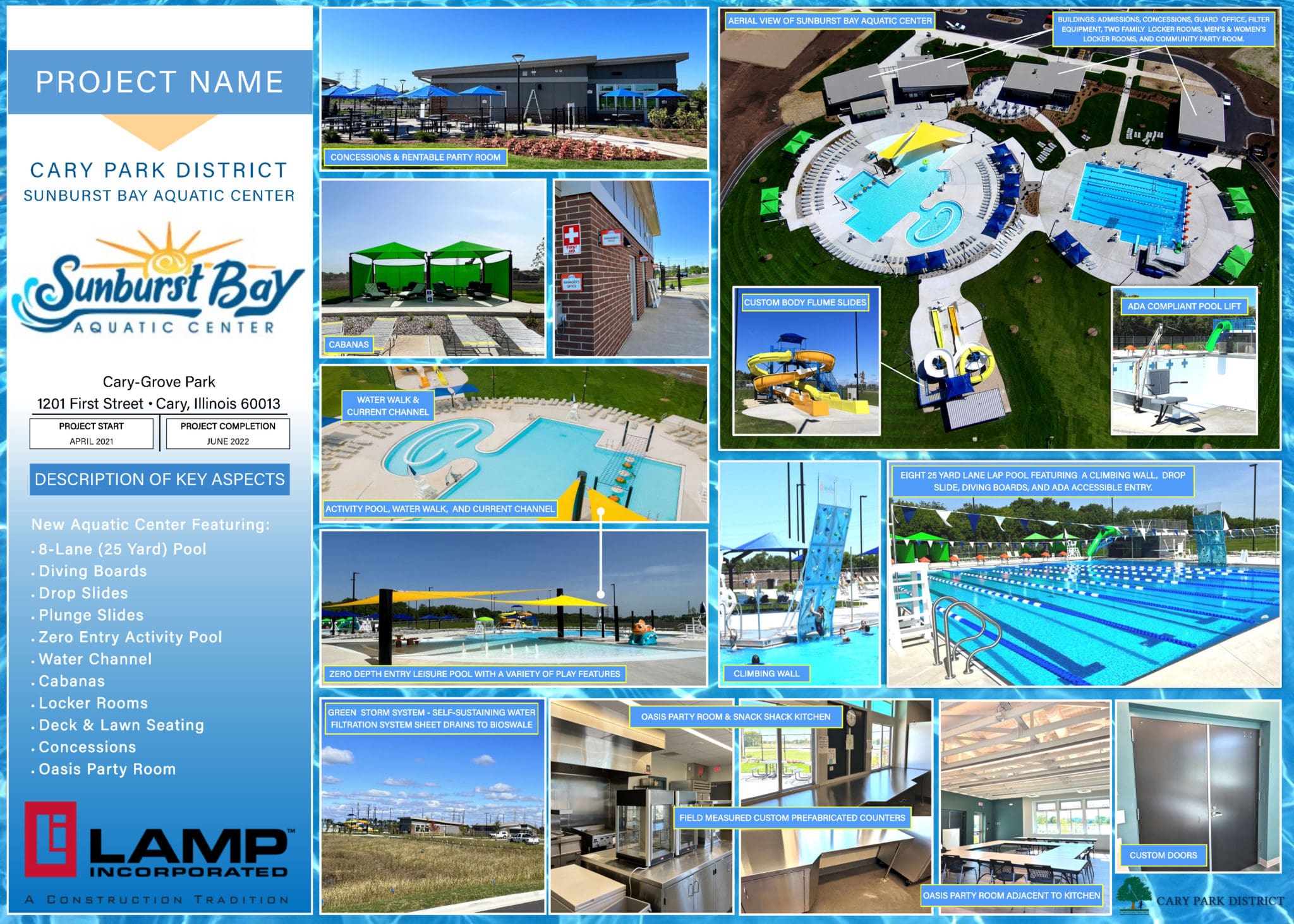 Cary Park District - Sunburst Bay Aquatic Center Complete! - Lamp ...